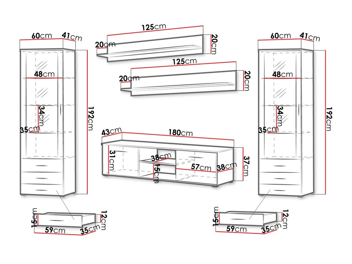 Set camera de zi Charlotte E109 (Negru + Negru lucios) - Mobilier ...
