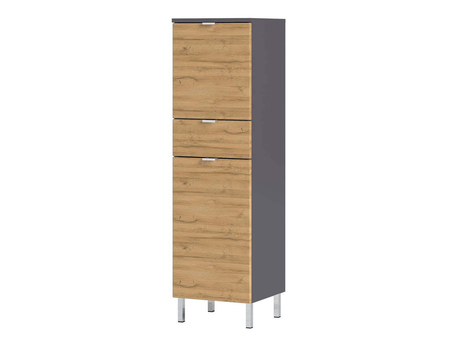 Cabinet de baie neancorat Sacramento V103 (Stejar Grandson + Grafit ...