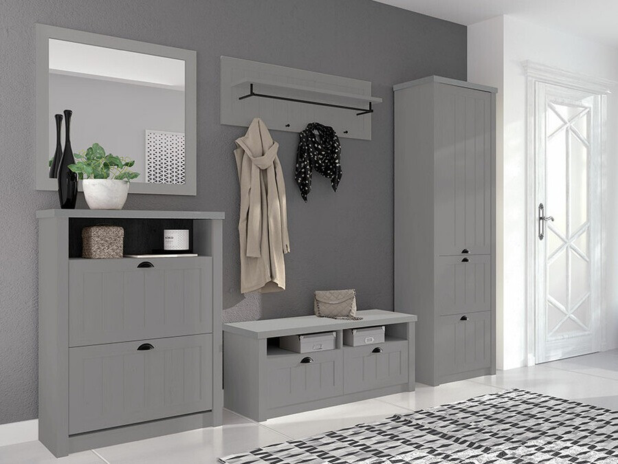 Set de hol Parma A166 (Gri) - Mobilier hol | Mobilier.ro